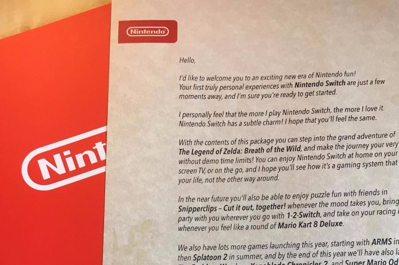 Nintendo's Switch media kit includes heartfelt messages from Reggie and ...