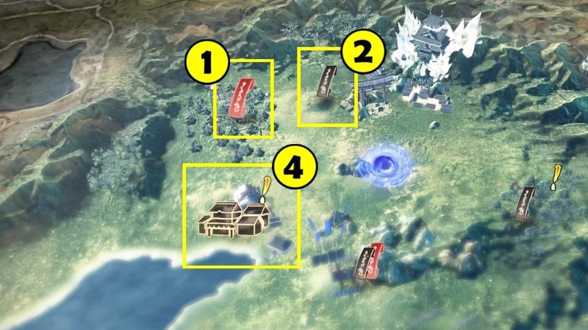 Nioh 2 - mapa i rodzaje zadań: główne, poboczne, zmierzchu, treningowe ...