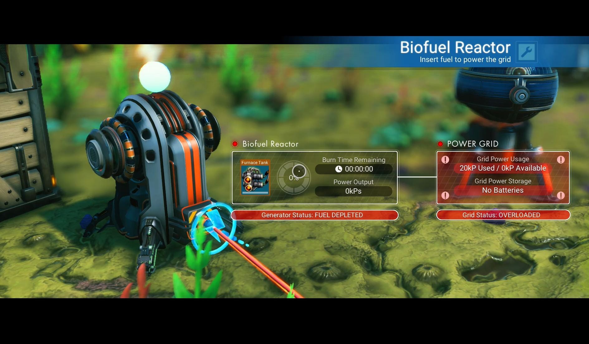 No Man's Sky power, Electrical Wires and Biofuel Reactors explained ...