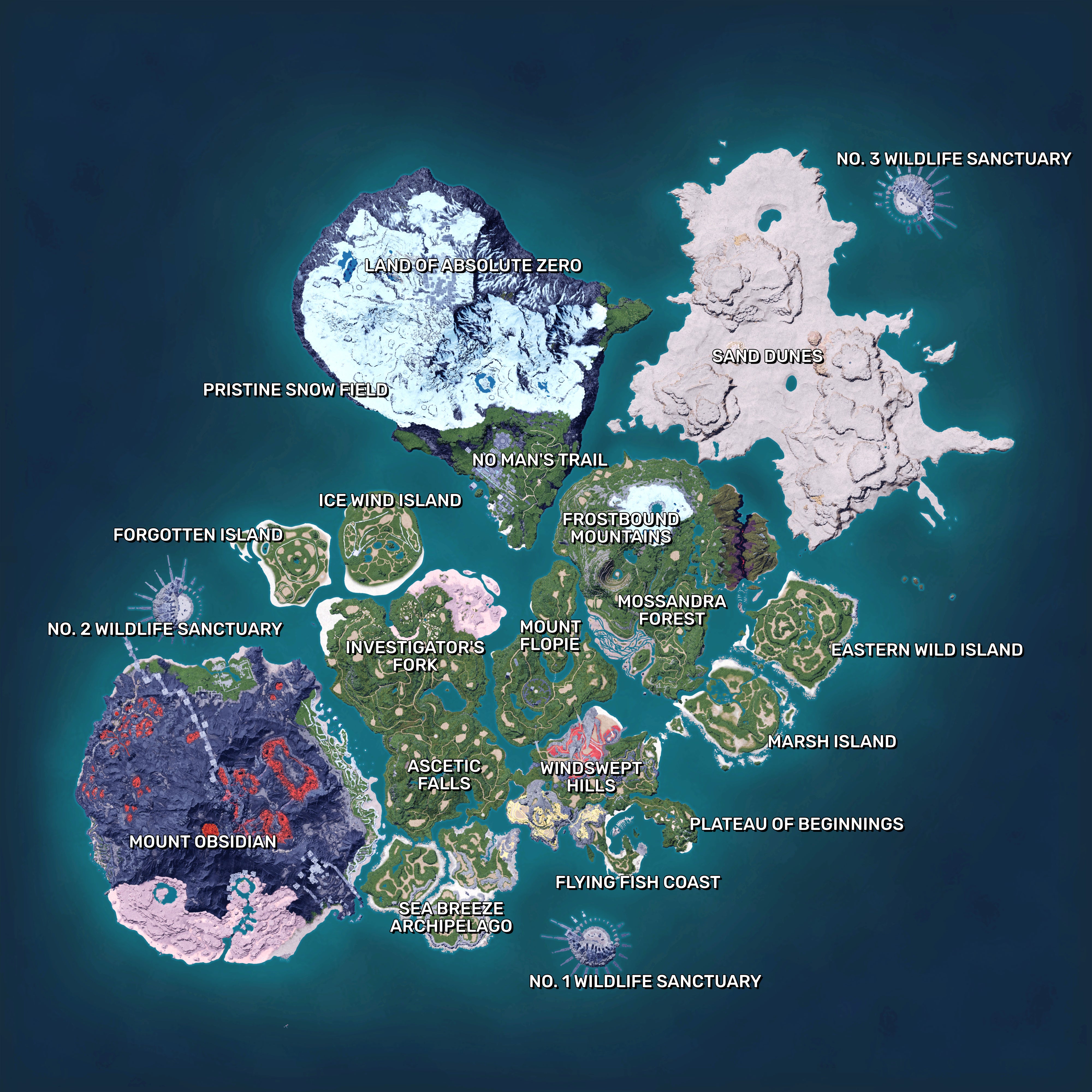 Palworld islands and area names | Rock Paper Shotgun