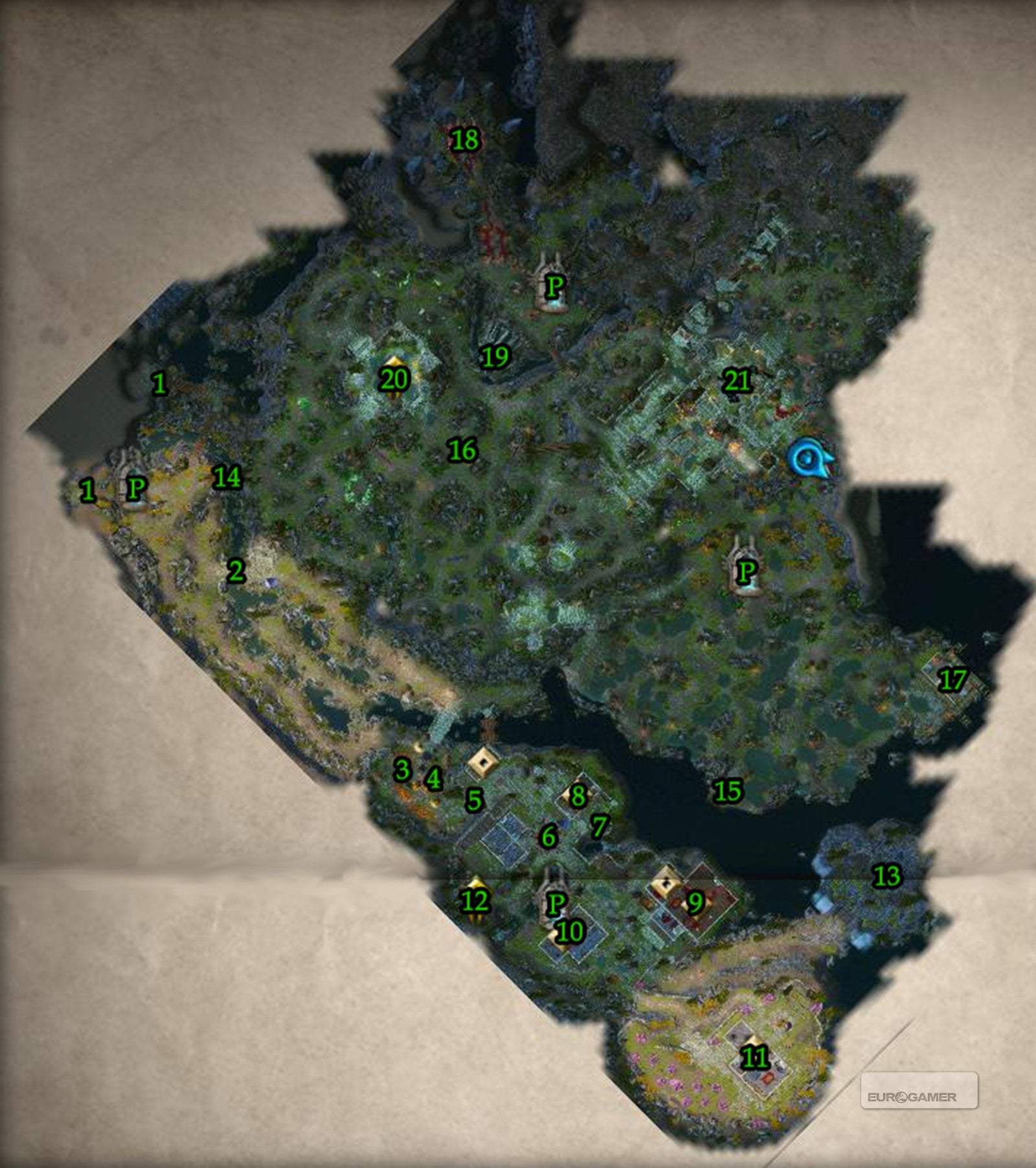 Divinity: Grzech Pierworodny - Phantom Forest (Upiorny Las): Mapa ...