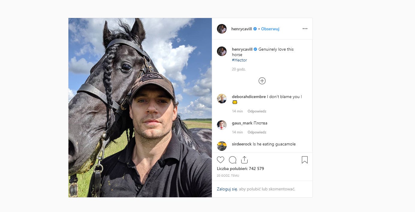 Wiedźmin od Netflixa - koń Hector w filmie od Henry'ego Cavilla ...