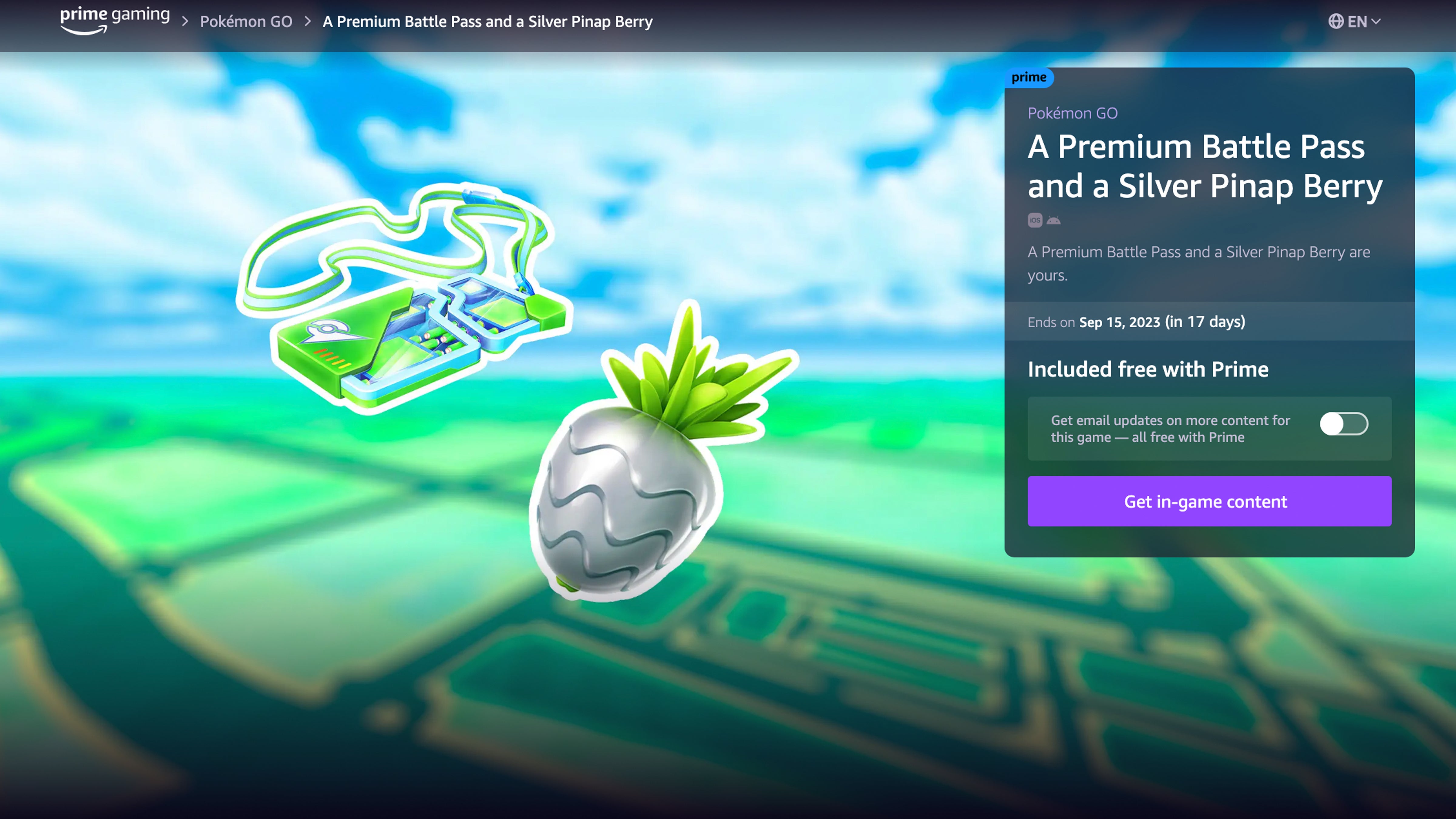 Pokemon GO Promo Codes for September 2023 | VG247
