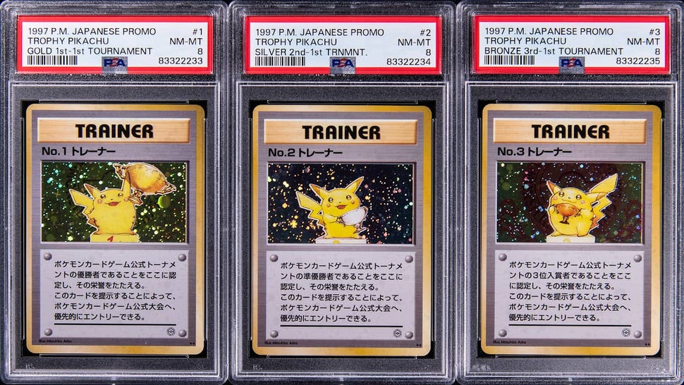 Another Set Of Pokémon Tcg Trophy Pikachu Cards Sells At Auction For Nearly 800000 Dicebreaker