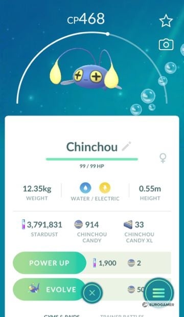 Chinchou 100% perfect IV stats, shiny Chinchou in Pokémon Go explained ...
