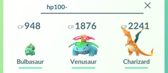 Pokémon Go - Search terms for the Pokémon storage search bar explained ...