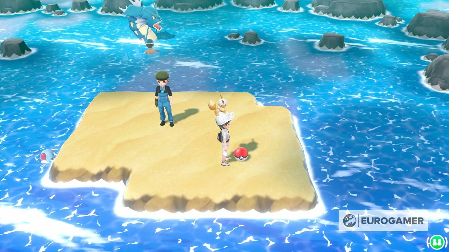 Pokémon Let's Go Route 20 east and Route 20 west - available Pokémon ...