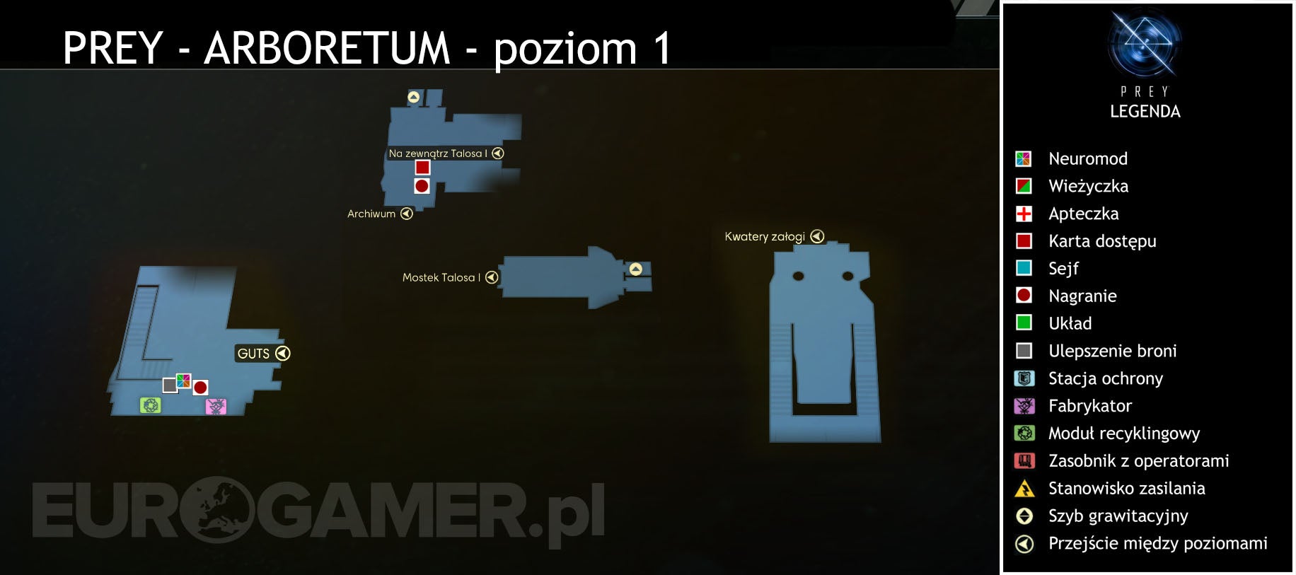 Prey - mapa: Arboretum | Eurogamer.pl