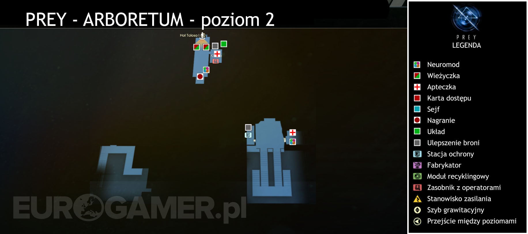 Prey - mapa: Arboretum | Eurogamer.pl