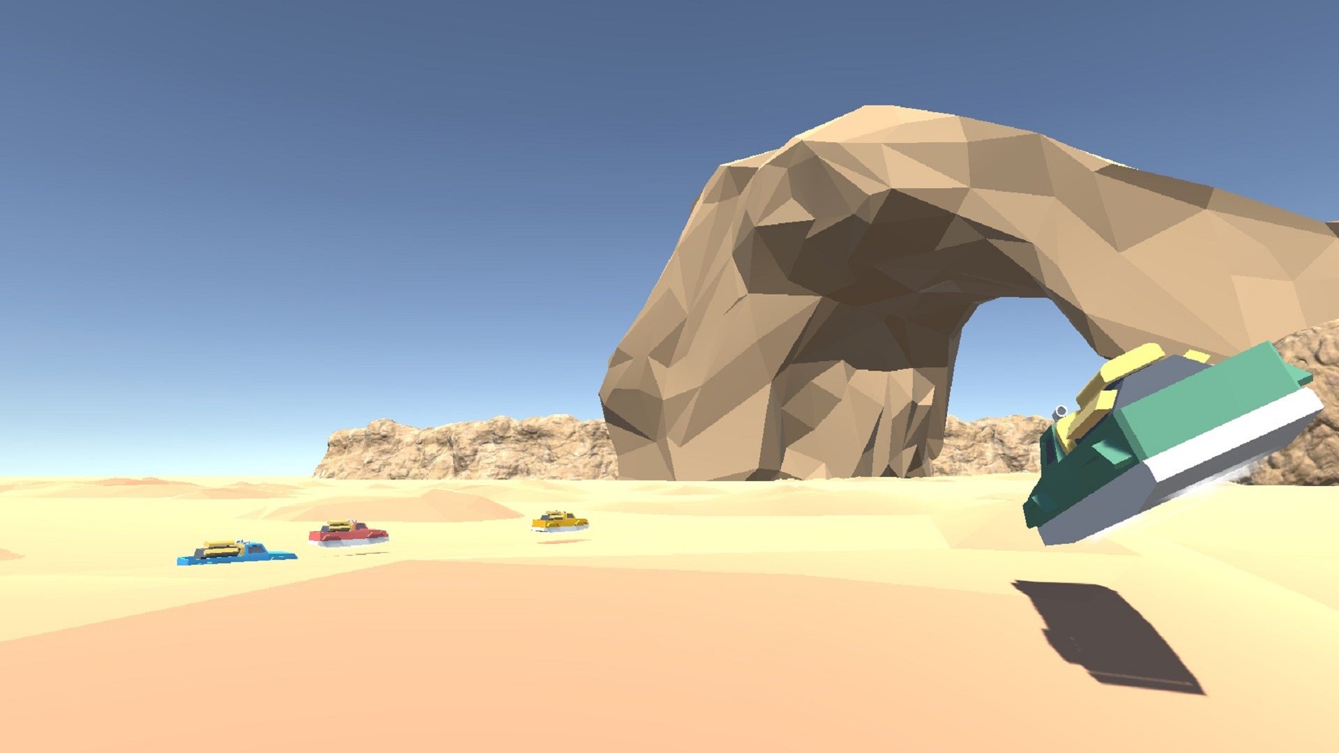 Racing Bros, a driving game where you tip over if you try to turn a ...