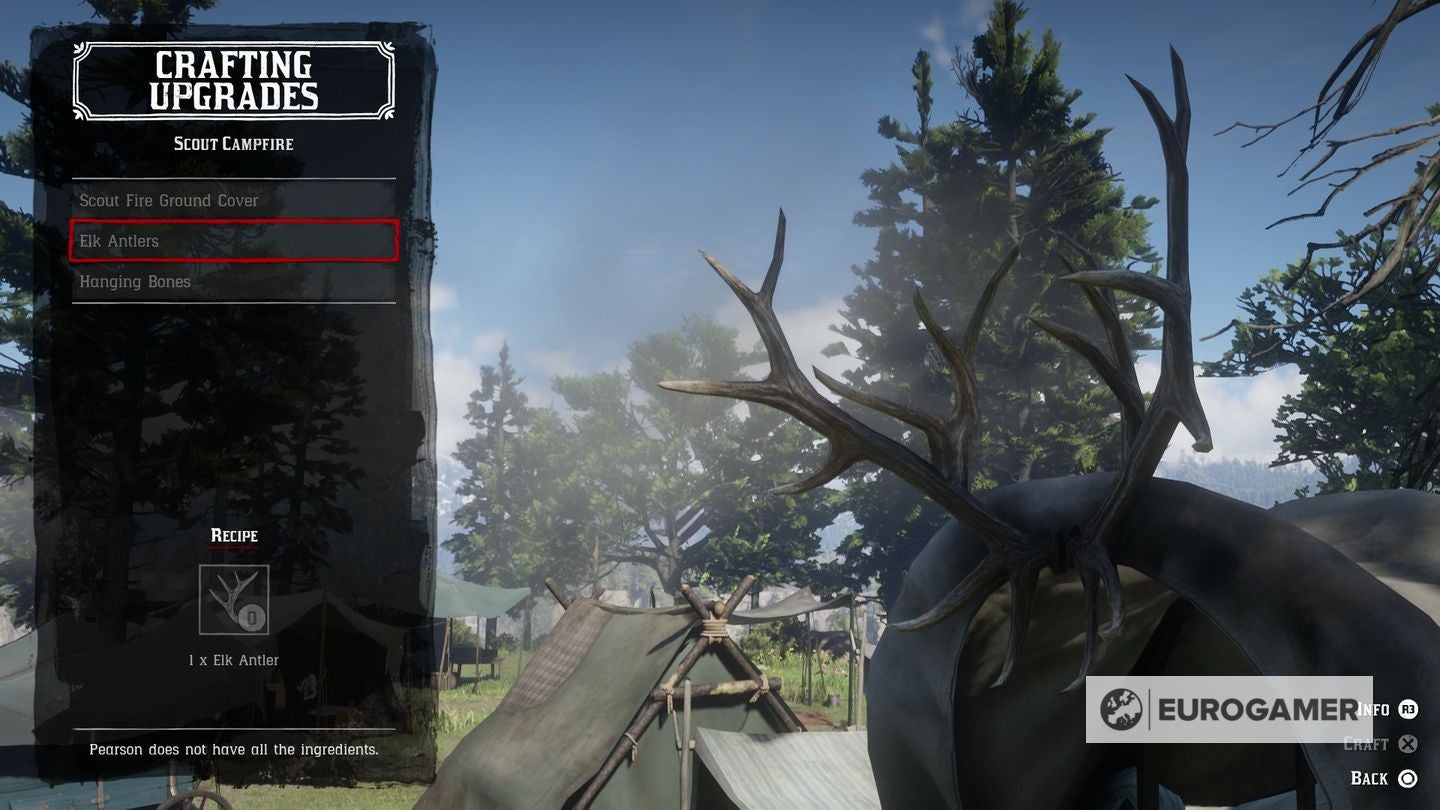 Red Dead Redemption 2 camp upgrades list, how to get Leather Working ...