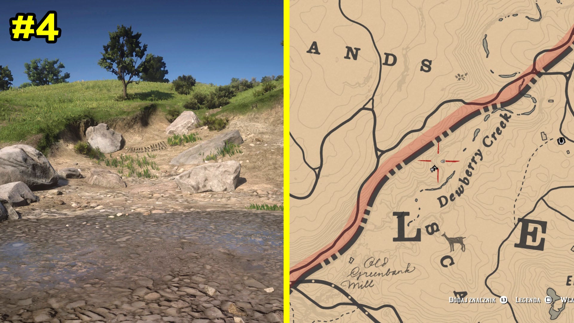 Red Dead Redemption 2 - kości dinozaurów (mapa): misja Próba wiary ...