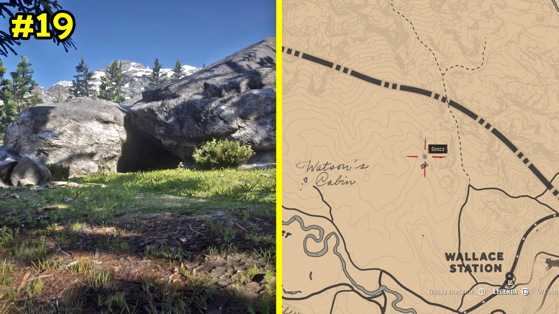 Red Dead Redemption 2 - kości dinozaurów (mapa): misja Próba wiary ...