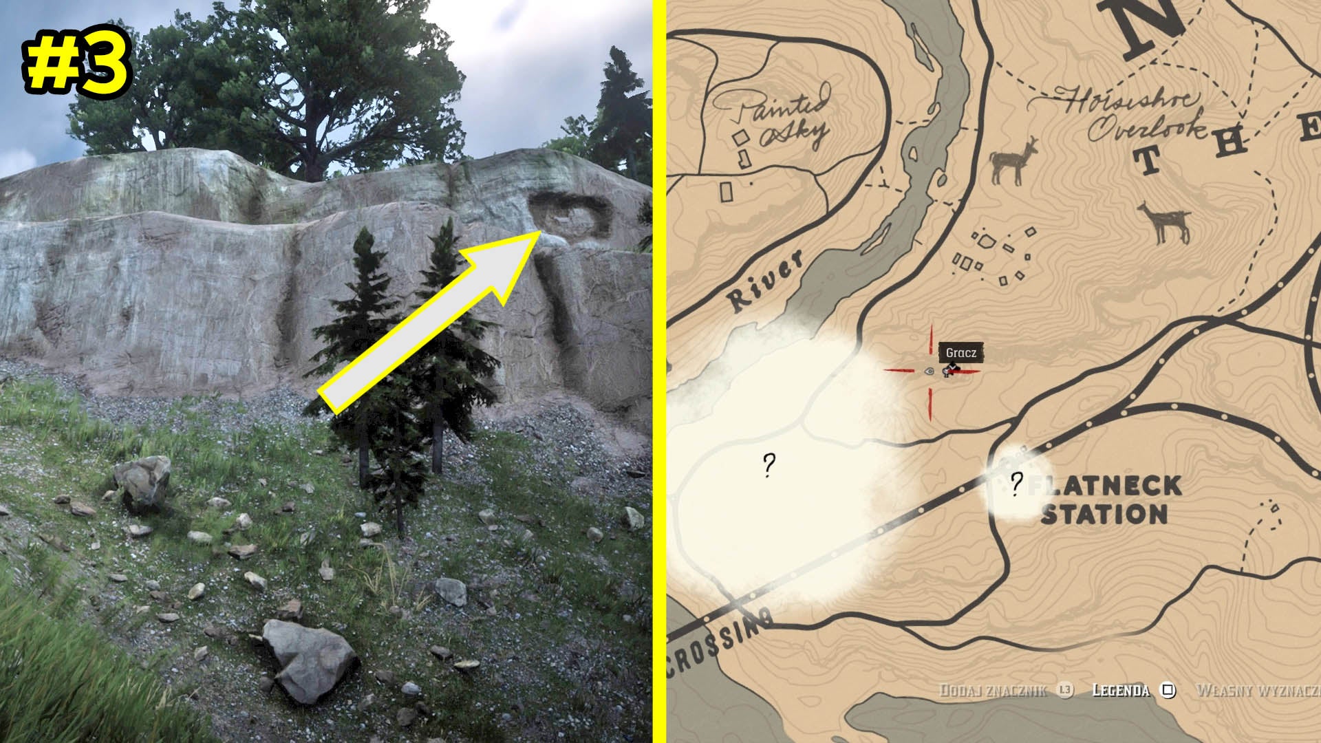 Red Dead Redemption 2 - petroglify, rzeźby w skale (mapa): misja ...