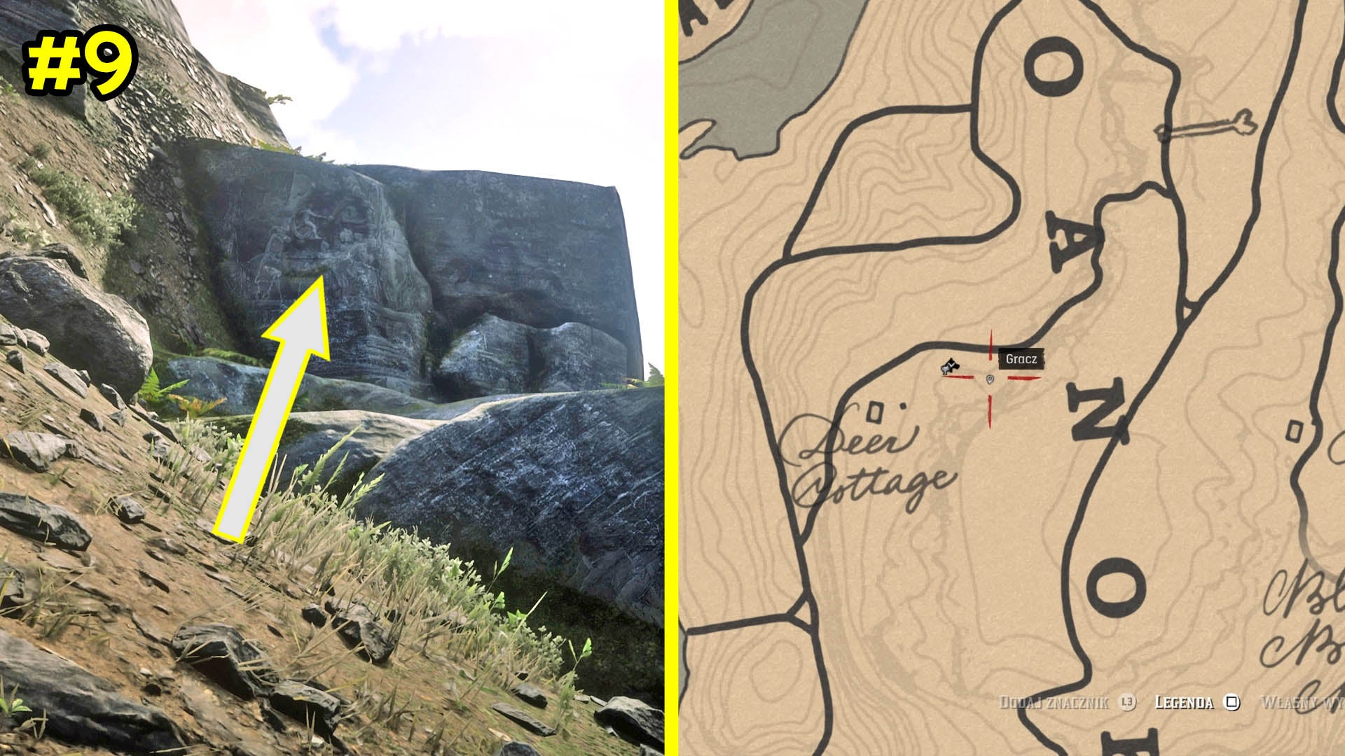 Red Dead Redemption 2 - petroglify, rzeźby w skale (mapa): misja ...