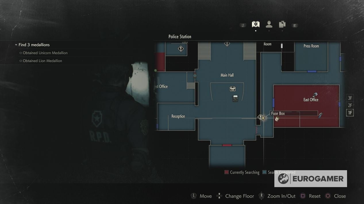 Resident Evil 2 - Courtyard location, Red Book, Art Room and Red Jewel ...