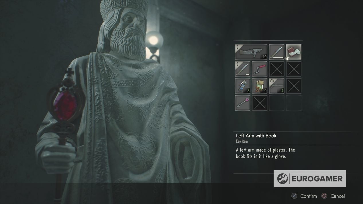 Resident Evil 2 - Courtyard location, Red Book, Art Room and Red Jewel ...