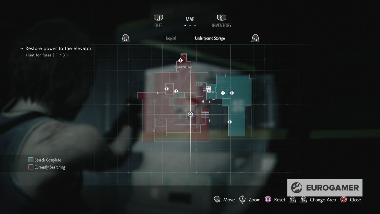 Resident Evil 3 - Underground Storage: All Fuse locations to restore ...