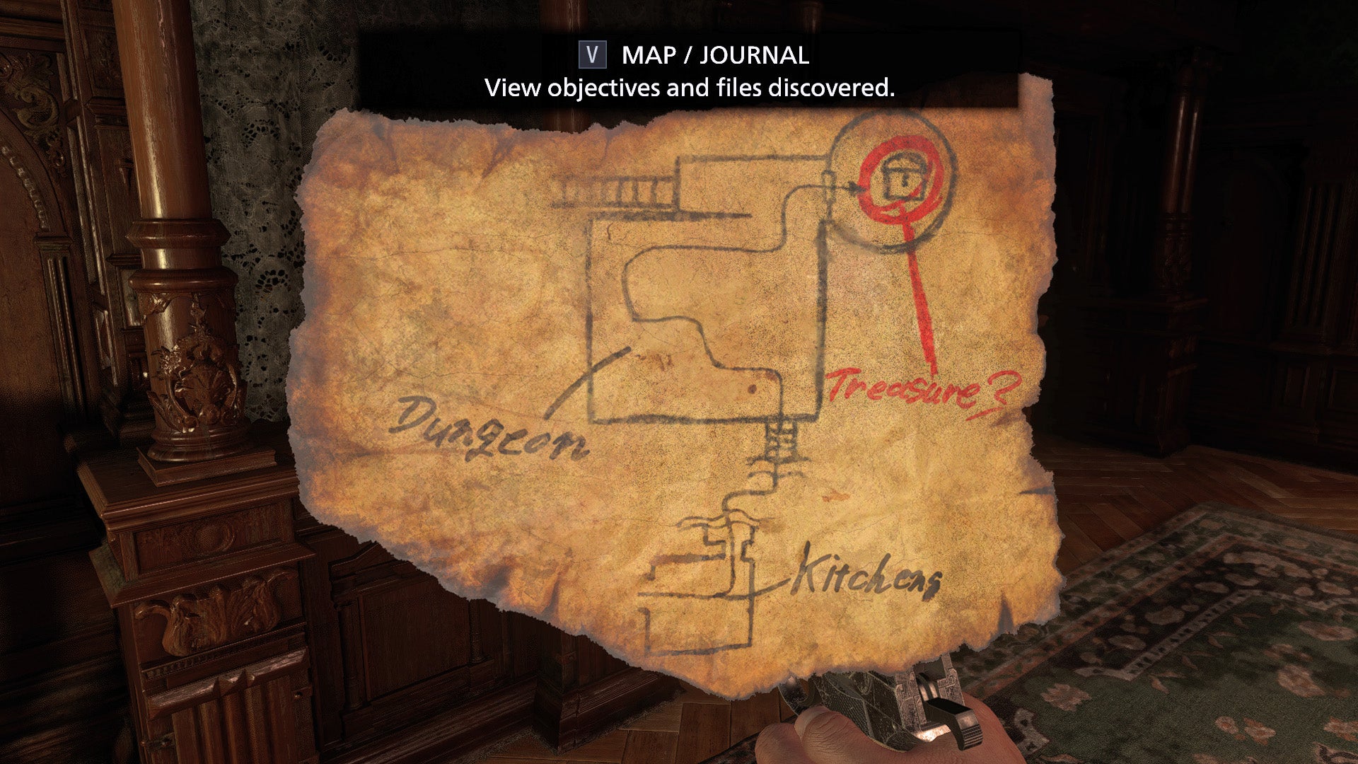 Resident Evil Village - mapa skarbów Treasure Map, zagadka z trumną ...