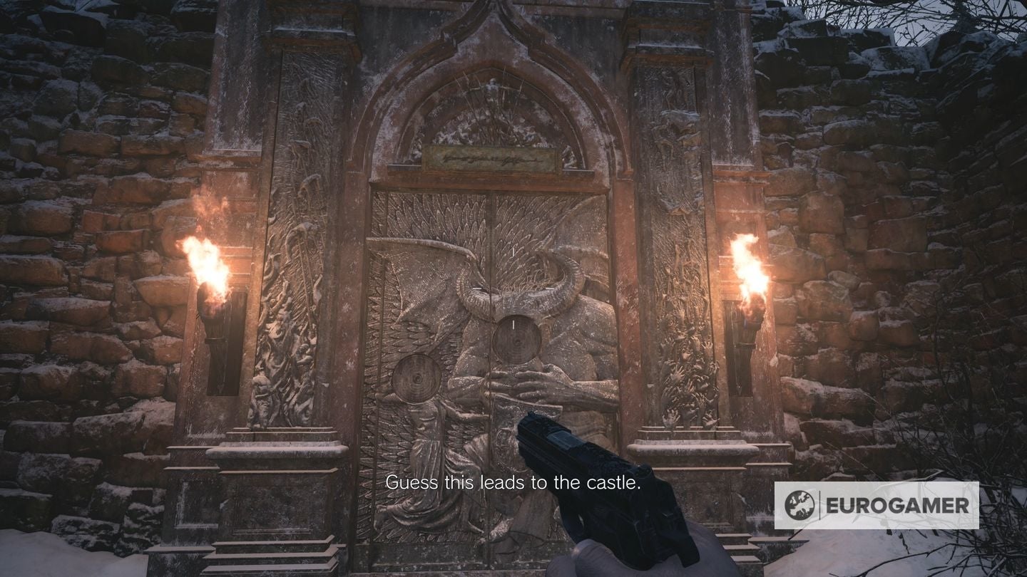 Resident Evil Village - Castle gate, finding Luiza's House and finding ...