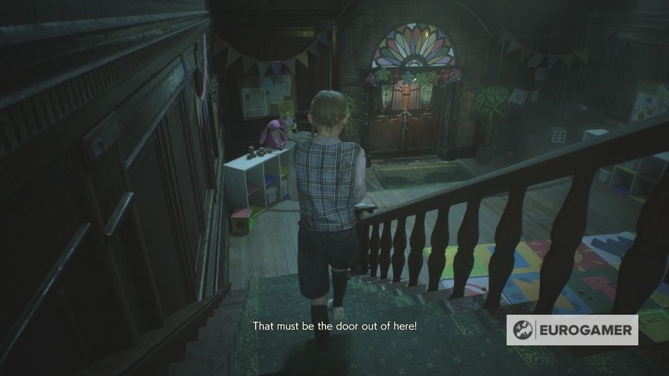 Resident Evil 2 - Orphanage, Sherry block puzzle and Sherry stealth ...