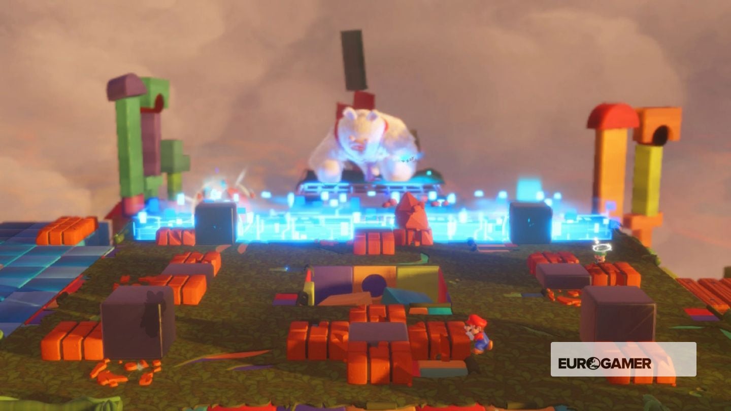 Mario Rabbids: Rabbid Kong boss fight - How to beat the Rabbid Donkey ...