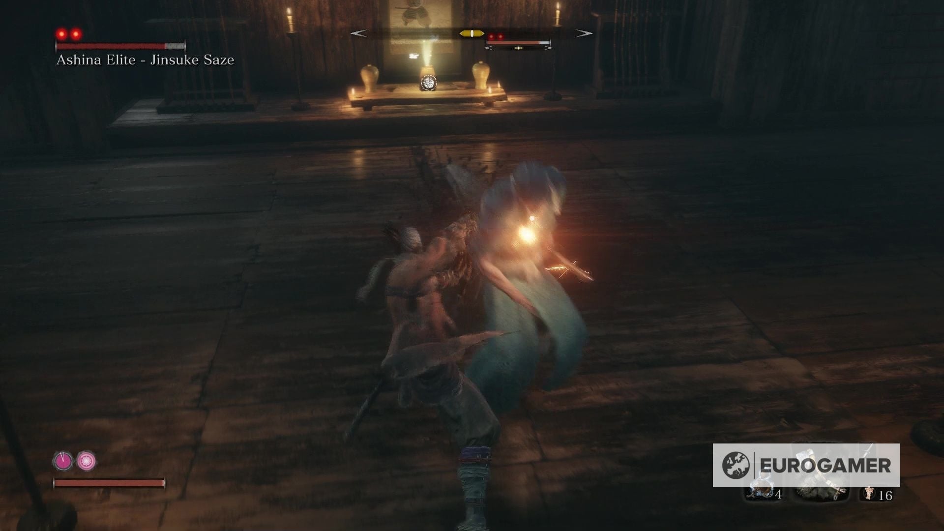 Sekiro Ashina Elite Jinsuke Saze fight - how to beat and kill the ...