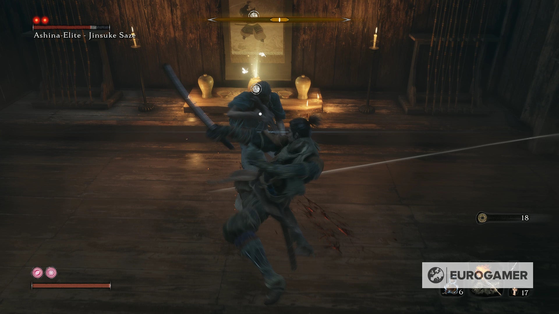Sekiro: Shadows Die Twice - Bosskampf: Ashina Elite Jinsuke Saze ...