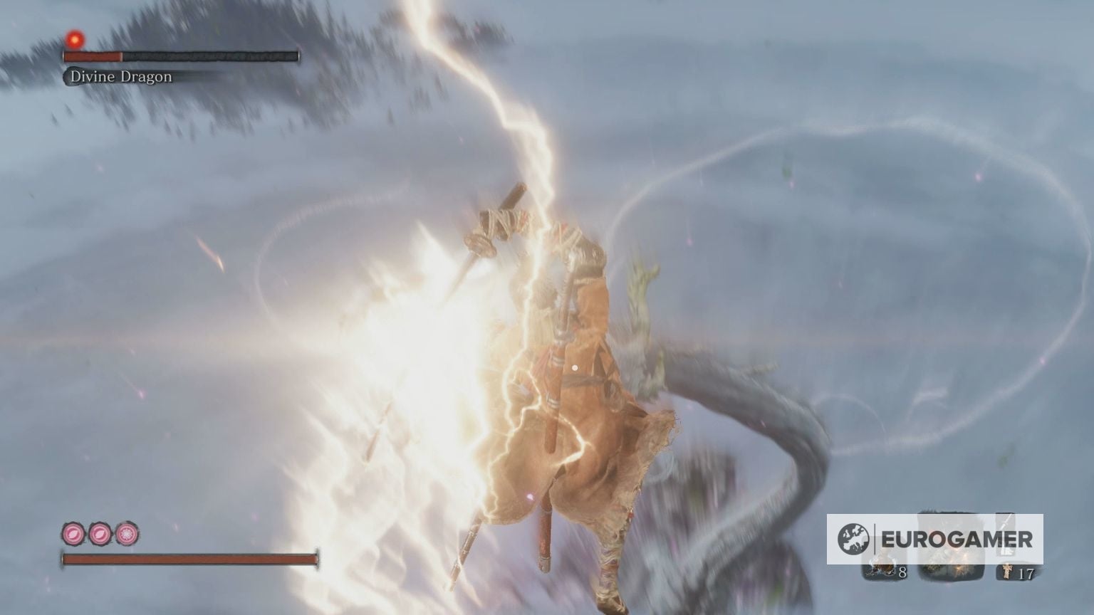 Sekiro Divine Dragon fight - how to beat and kill the Divine Dragon ...
