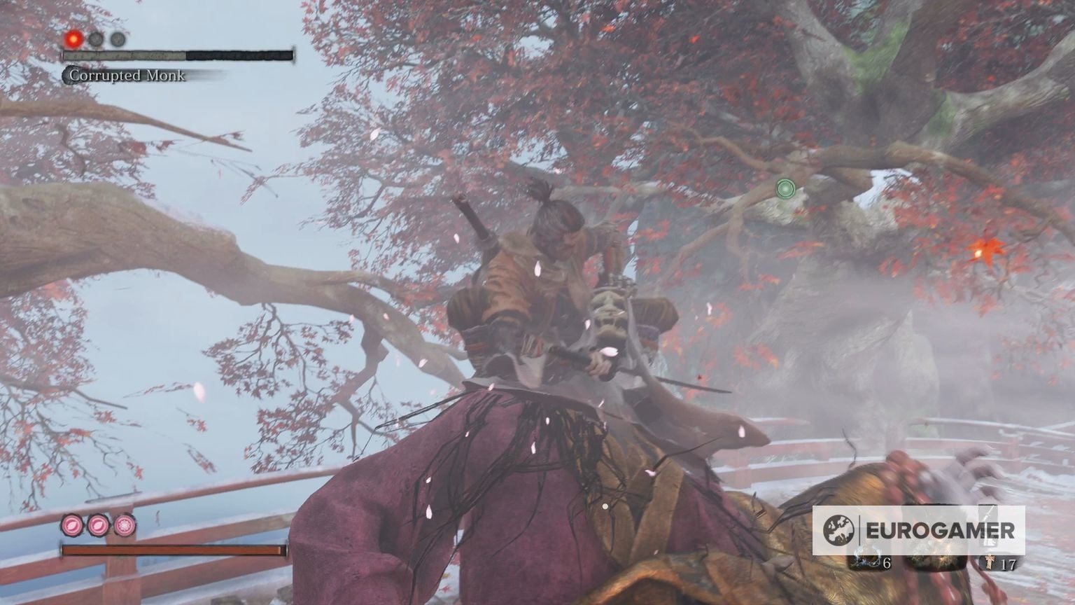 Sekiro True Corrupted Monk fight - how to beat and kill the Fountainhead Corrupted Monk ...