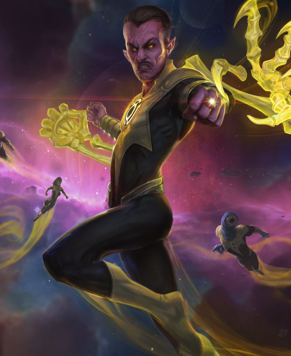 Infinite Crisis champion Thaal Sinestro enters the ring later this ...