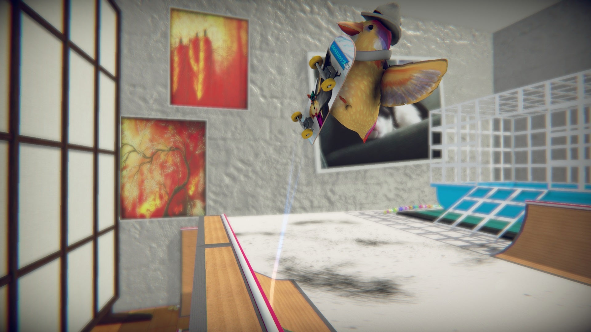 Adorable SkateBird announces an August release date | Rock Paper Shotgun