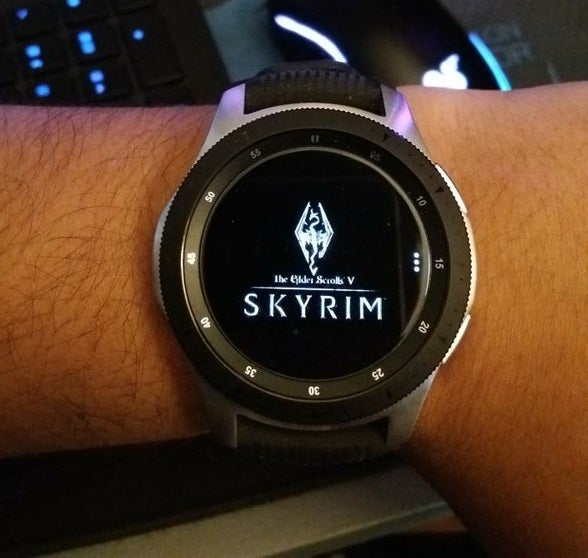 Skyrim isn't on smart watches yet but your friends don't need to know ...