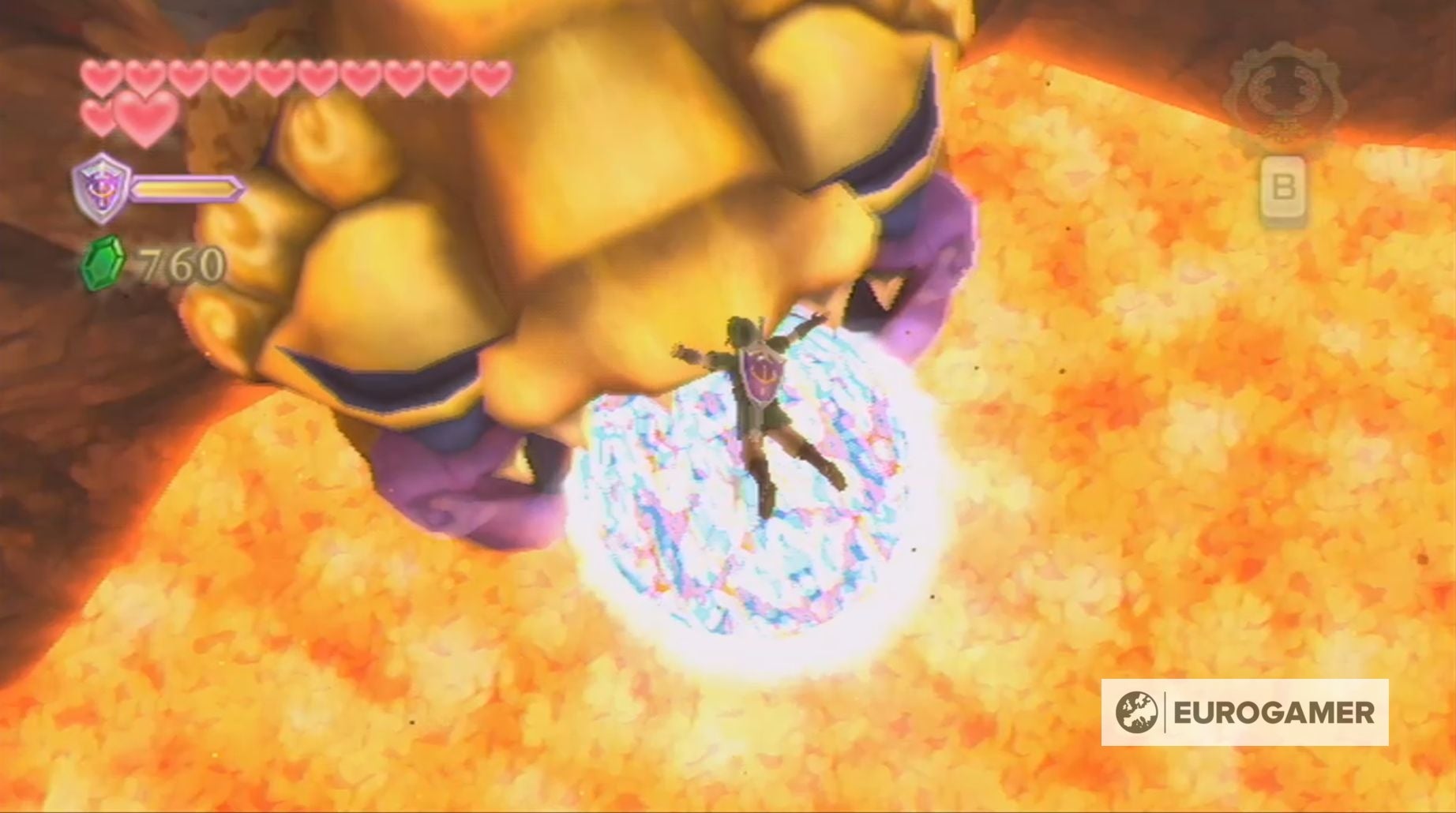 Zelda: Skyward Sword - Fire Sanctuary dungeon: How to get and use the ...