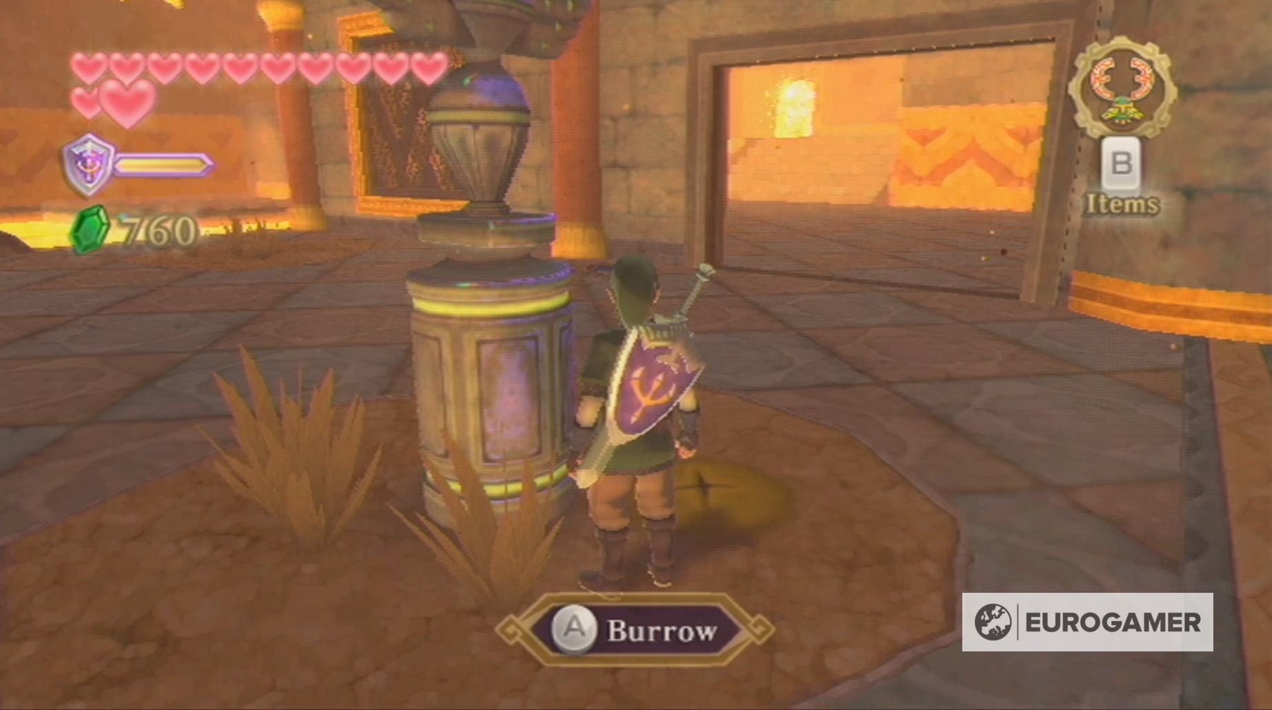 Zelda: Skyward Sword - Fire Sanctuary dungeon: How to get and use the ...