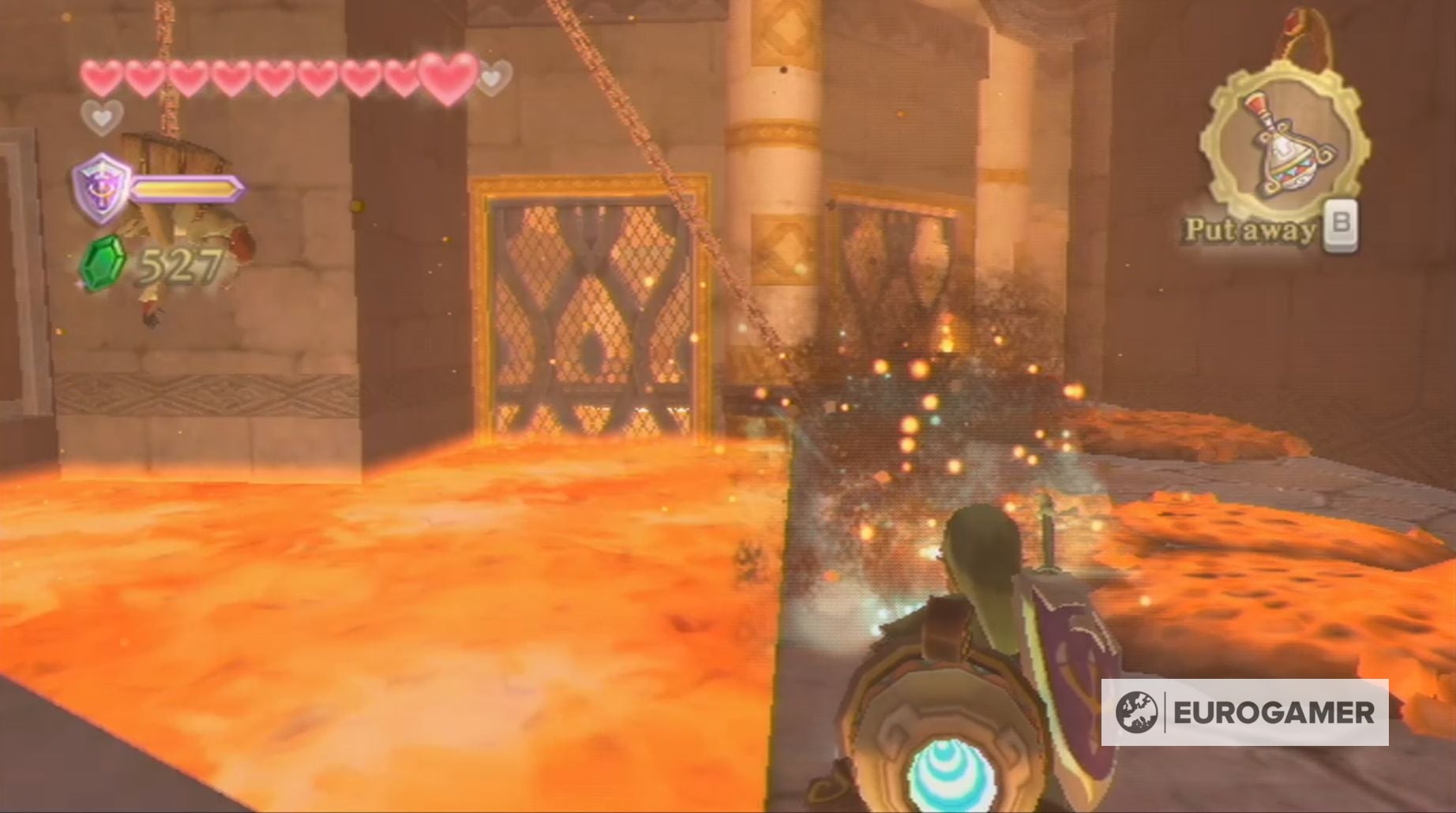 Zelda: Skyward Sword - Fire Sanctuary dungeon: How to get and use the ...