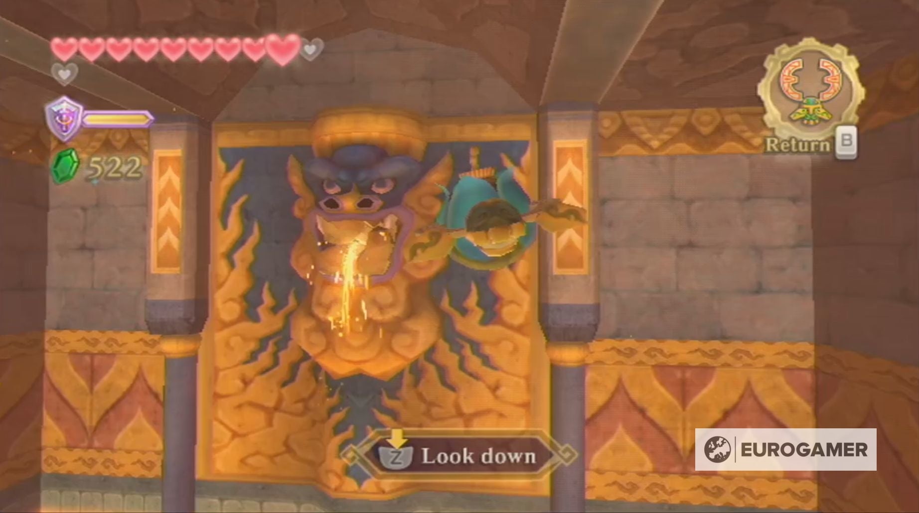 Zelda: Skyward Sword - Fire Sanctuary dungeon: How to get and use the ...
