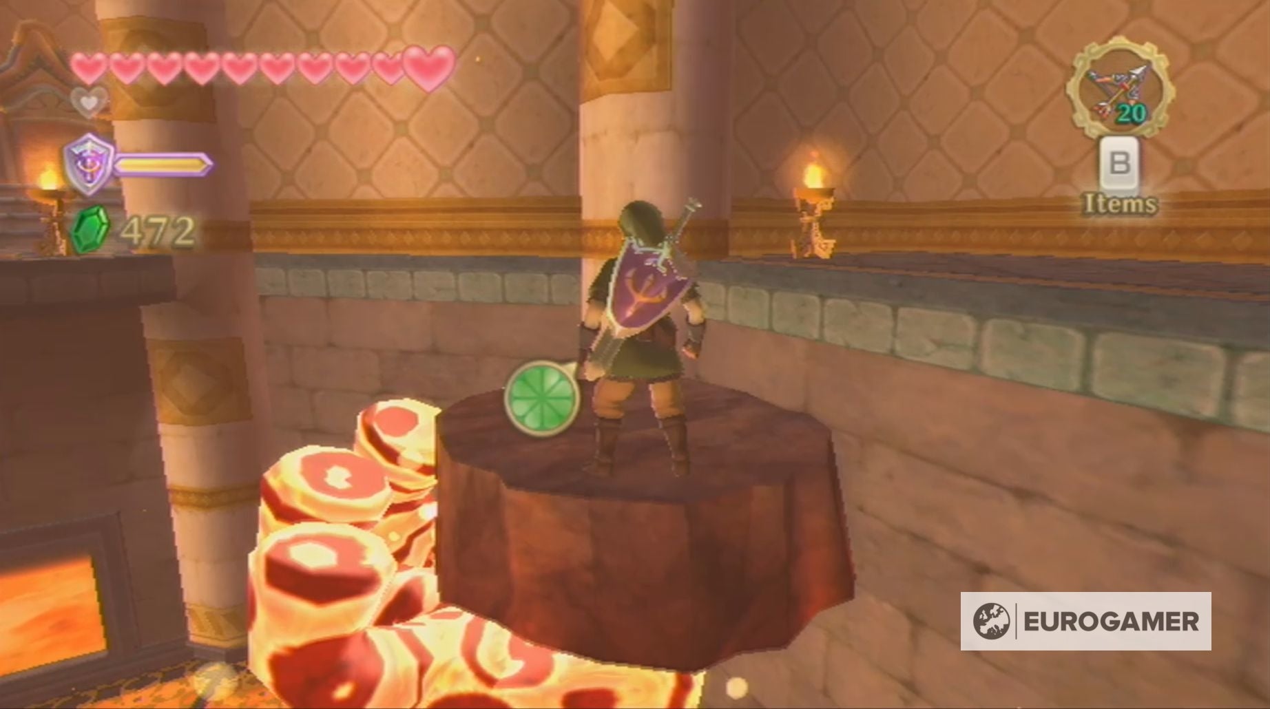 Zelda: Skyward Sword - Fire Sanctuary dungeon: How to get and use the ...