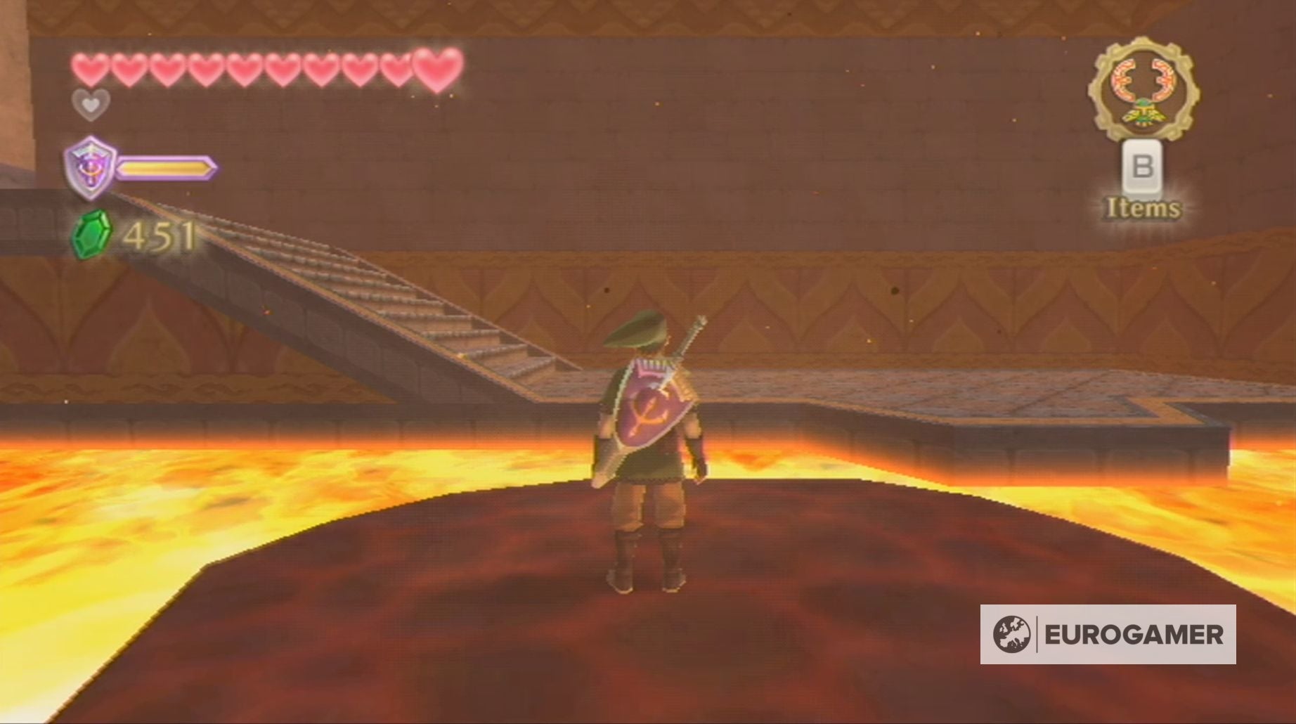 Zelda: Skyward Sword - Fire Sanctuary dungeon: How to get and use the ...