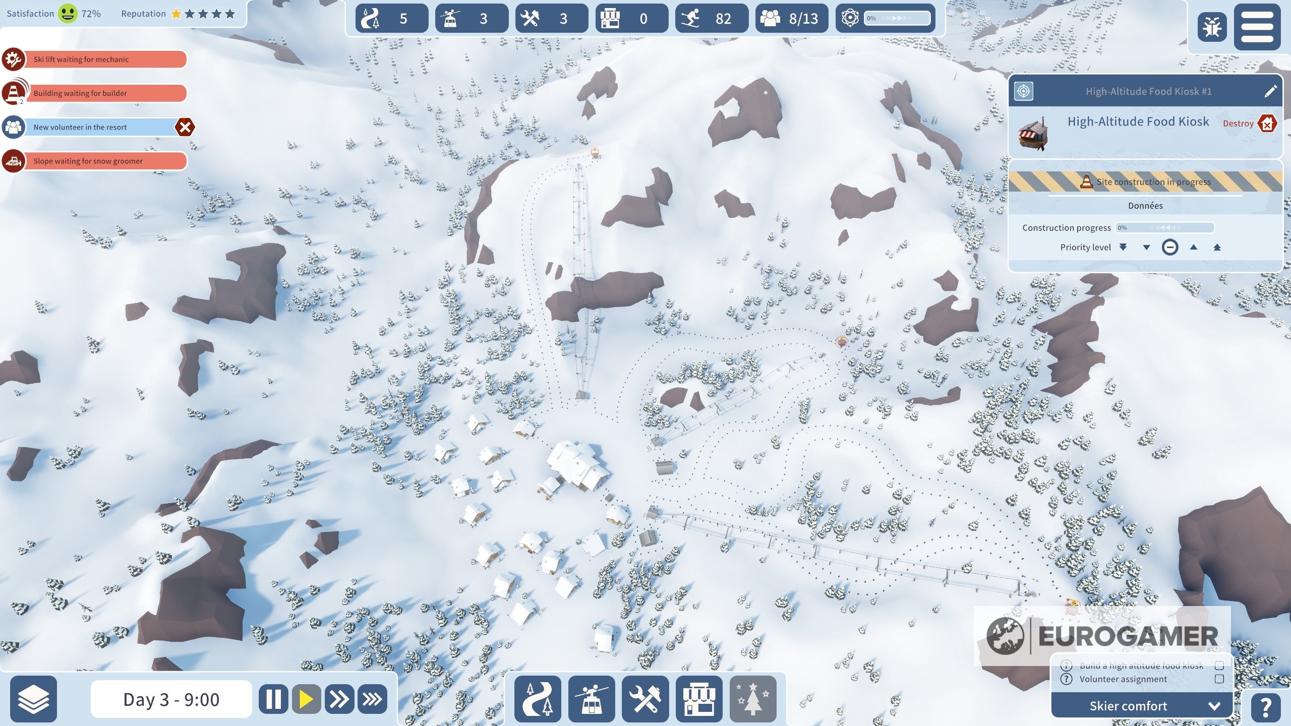 Building awful ski resorts with dangerous slopes in Snowtopia ...