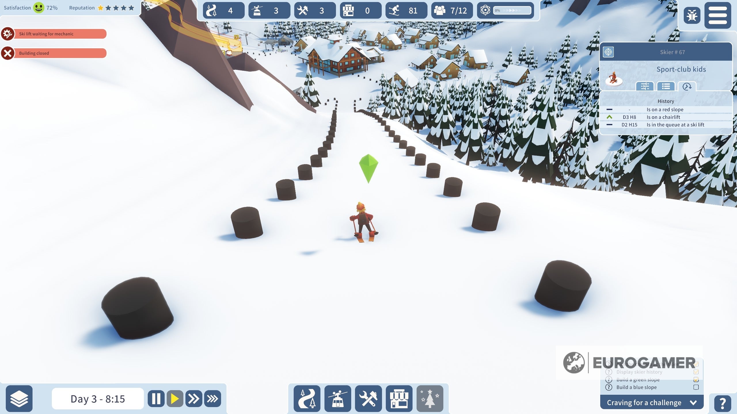 Building awful ski resorts with dangerous slopes in Snowtopia ...