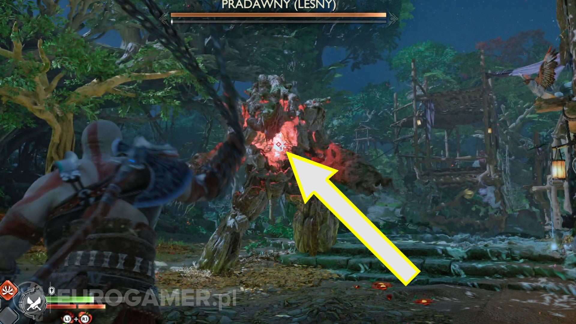 God of War Ragnarok - Pradawny Leśny: walka, jak pokonać | Eurogamer.pl