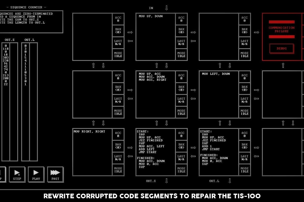 Zachtronics' programming puzzler TIS-100 now out of Early Access ...