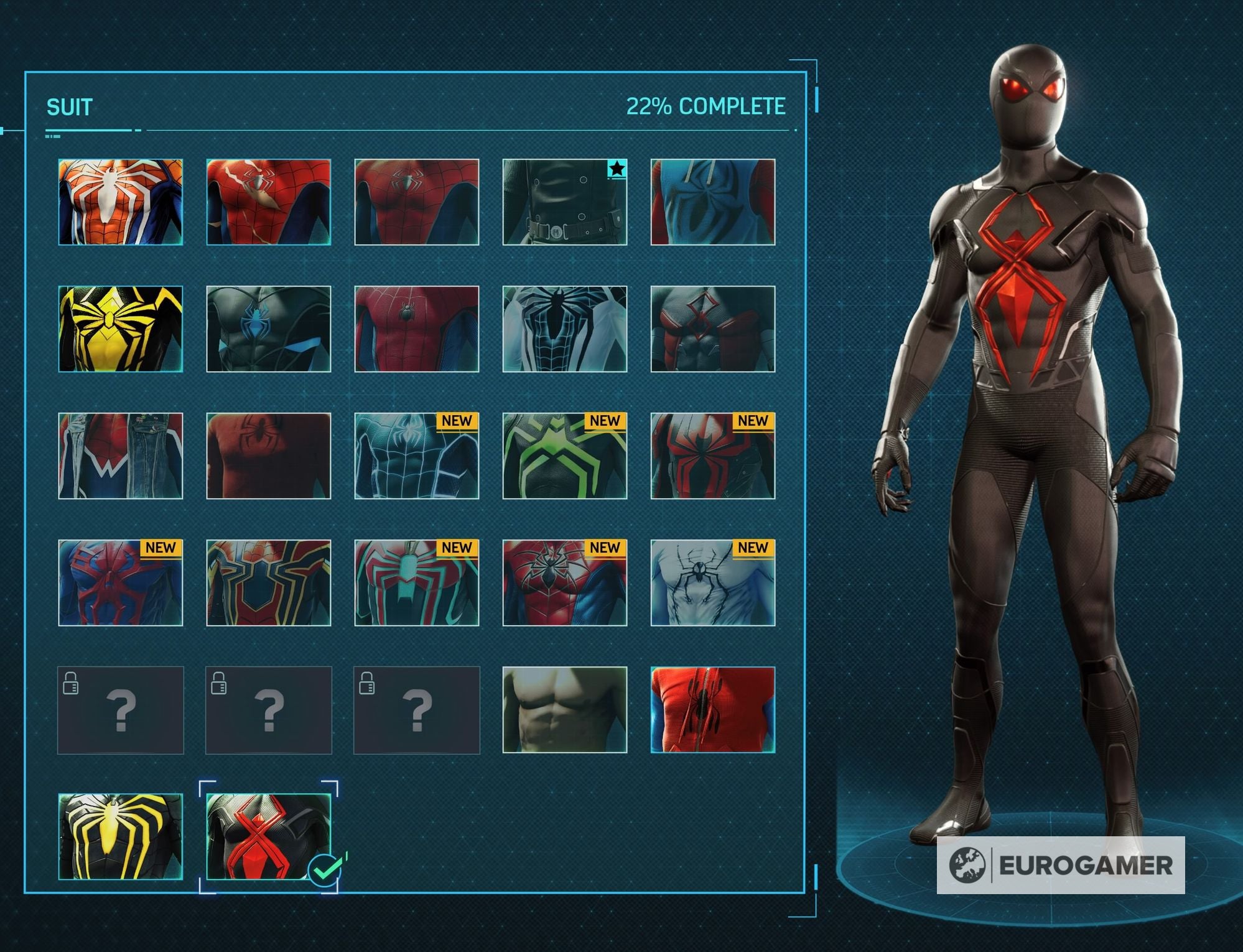 Spider-Man suits list, all powers and unlock requirements | Eurogamer.net
