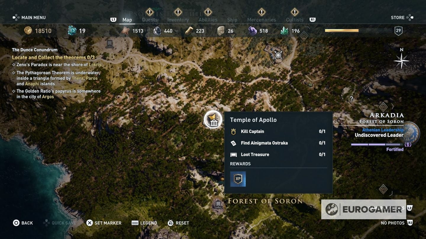 Assassin's Creed Odyssey - Showboat, Strange Disease riddle solutions ...