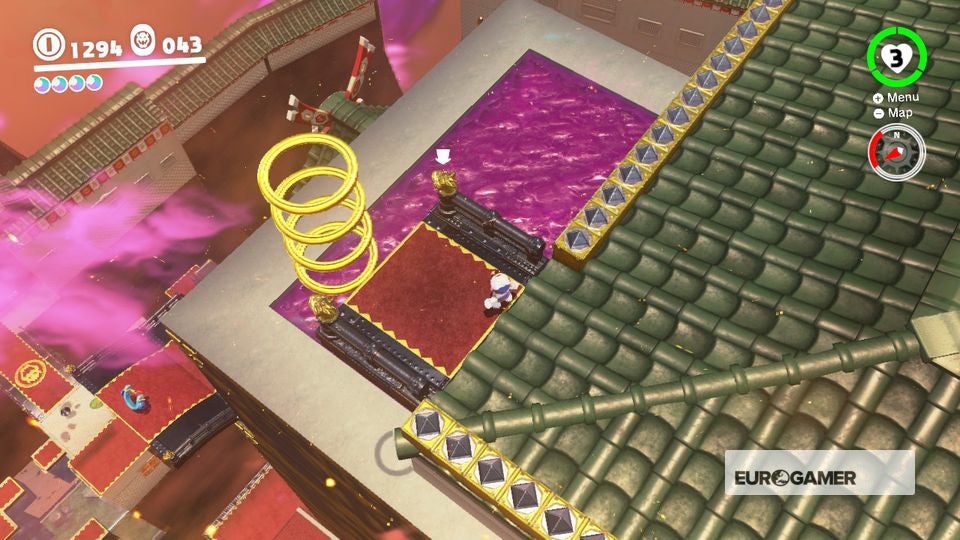 Super Mario Odyssey Bowser Kingdom Power Moons - where to find Bowser ...