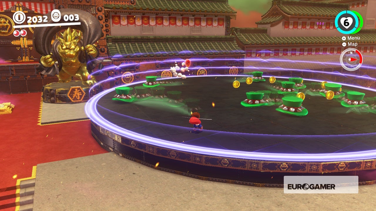 Super Mario Odyssey - Big Broodal Battle boss fight | Eurogamer.net