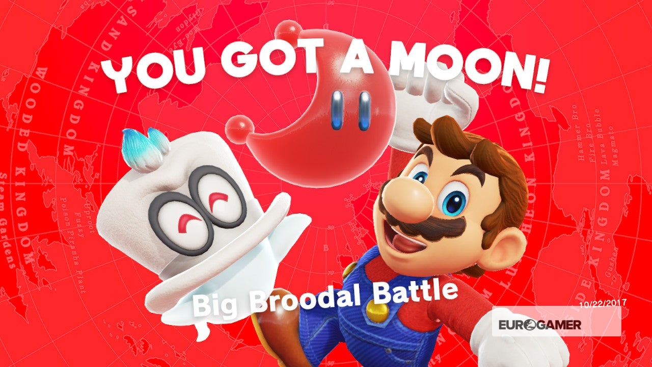 Super Mario Odyssey - Big Broodal Battle boss fight | Eurogamer.net