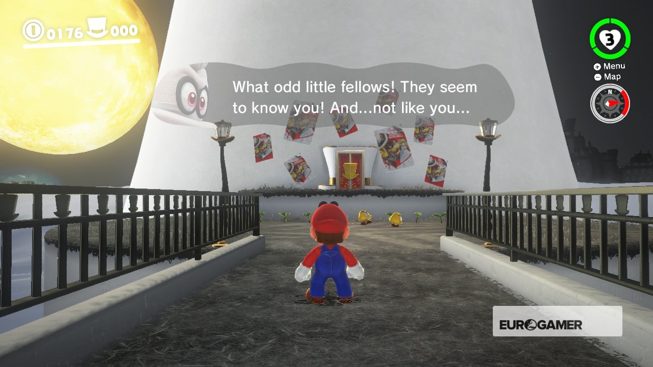 Super Mario Odyssey - First world, meeting Capy and how to beat the ...