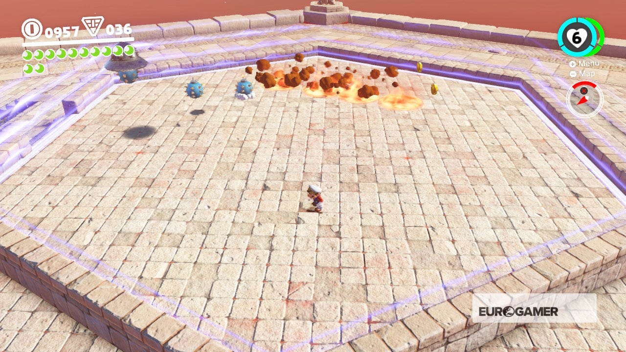 Super Mario Odyssey - Showdown in the Inverted Pyramid and how to beat ...